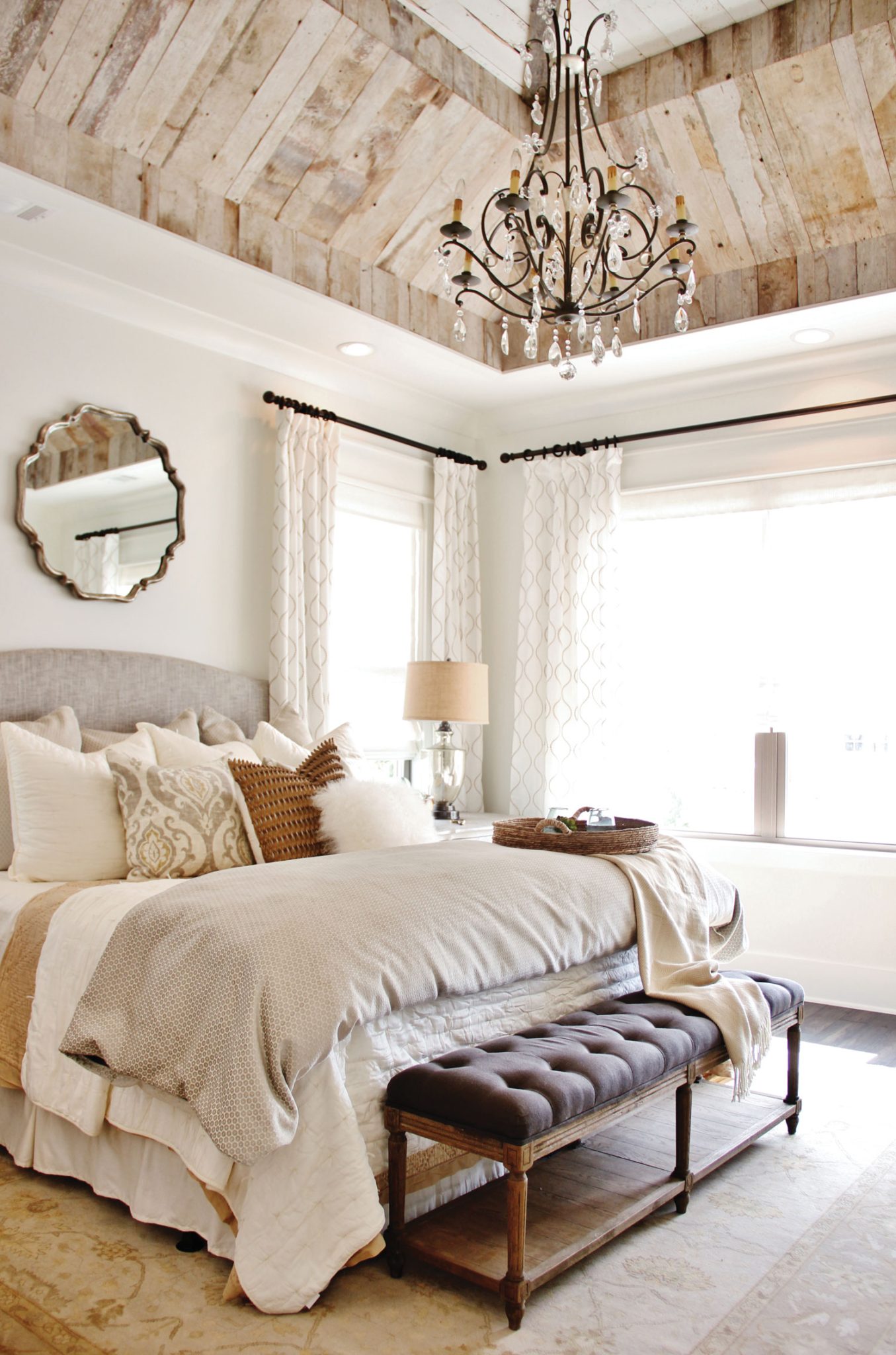 Rustic + Chic Bedroom - Cottage style decorating, renovating