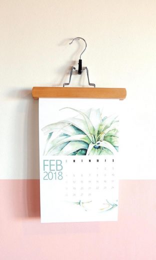 10 Calendars to Keep You Organized in 2018 - Cottage style d