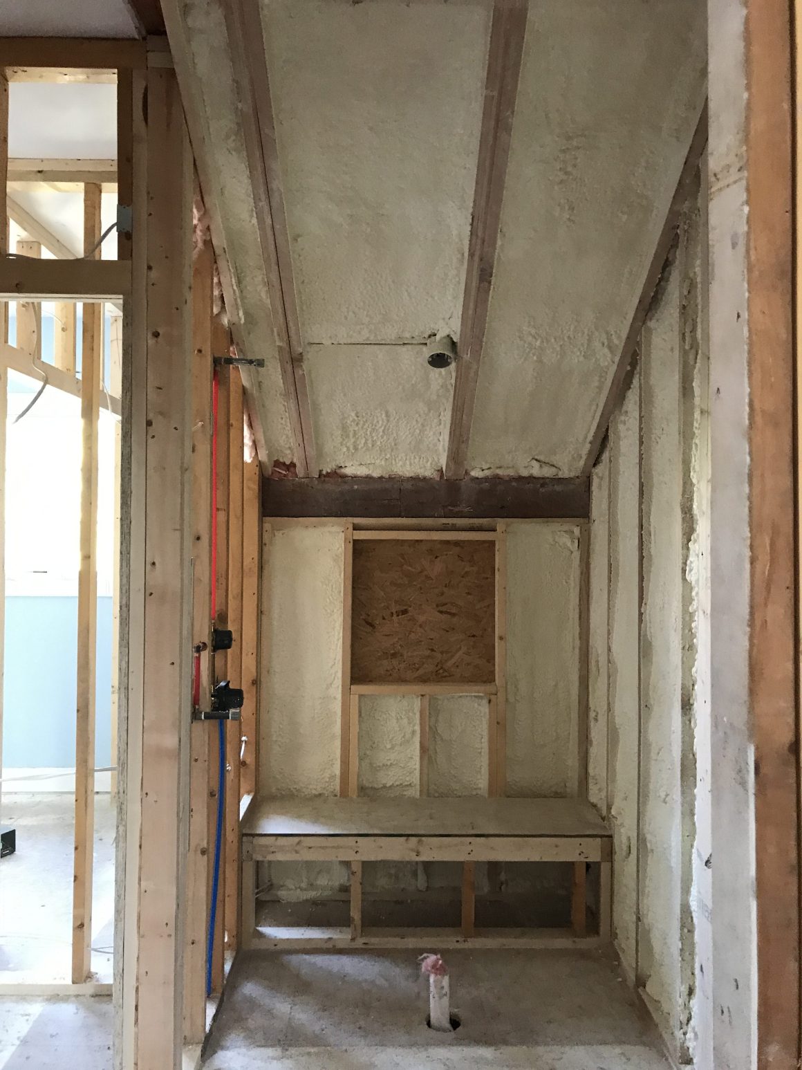 V master shower framing - Cottage style decorating, renovating and ...
