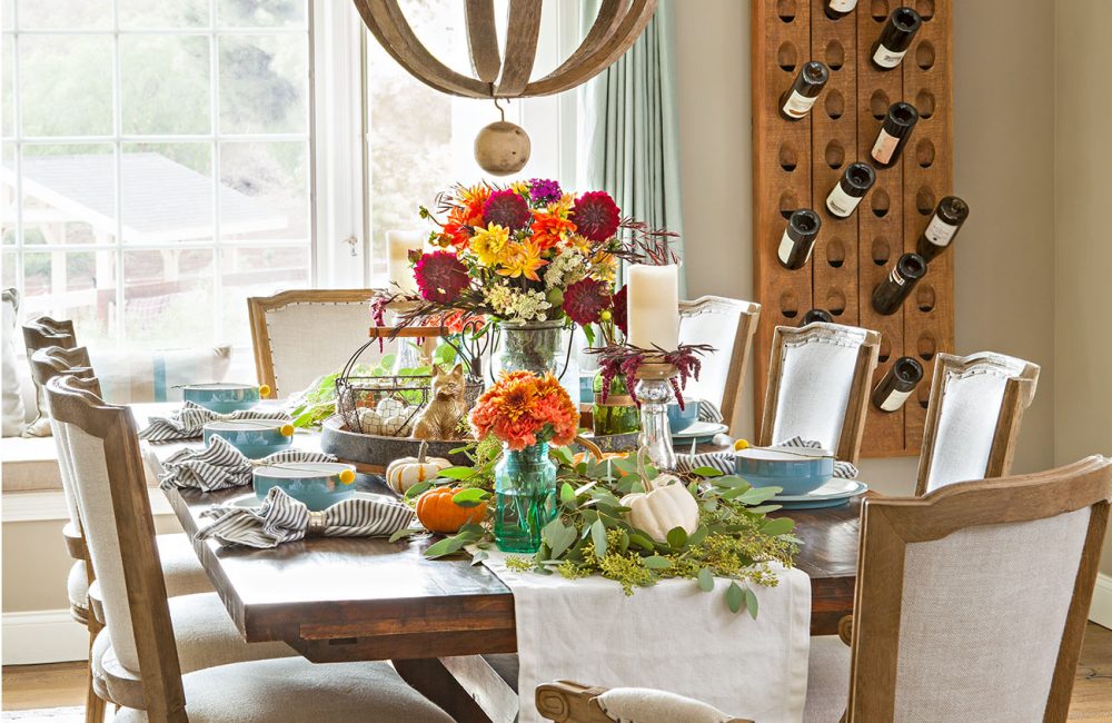 A Fresh & Colorful Fall Thanksgiving Table - Cottage st