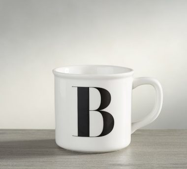 27 Monogram Mugs that are Perfect Gifts - Cottage style decor