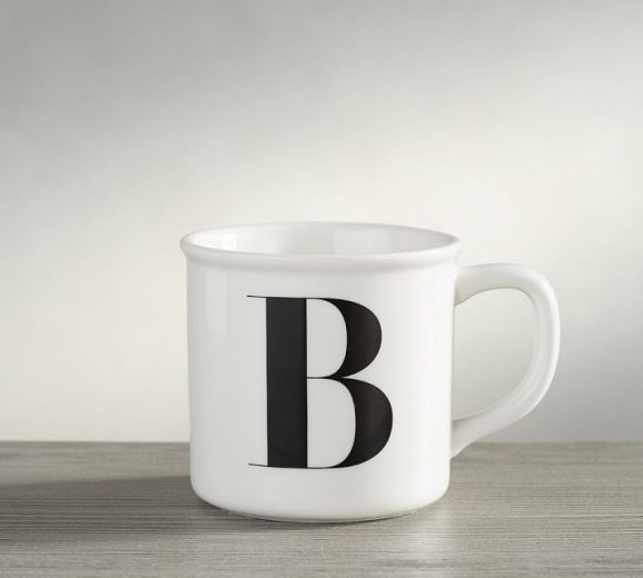 27 Monogram Mugs that are Perfect Gifts - Cottage style decor