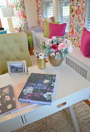 A Home Office That's Chic, Colorful and Strategic - Cottage style ...