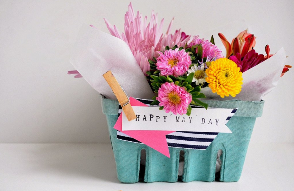 Neighborhood May Day Baskets - Cottage style decorating, ren