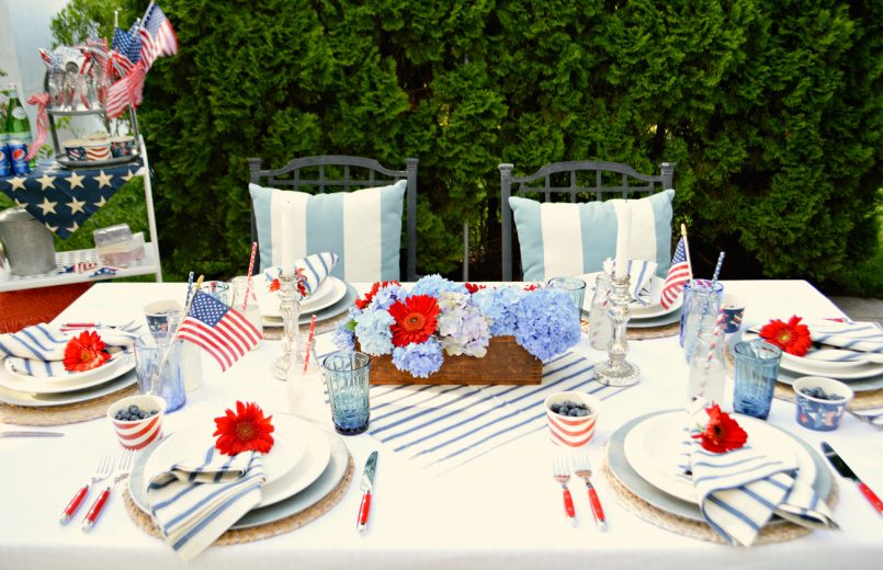 A Festive 4th of July Table - Cottage style decorating, reno