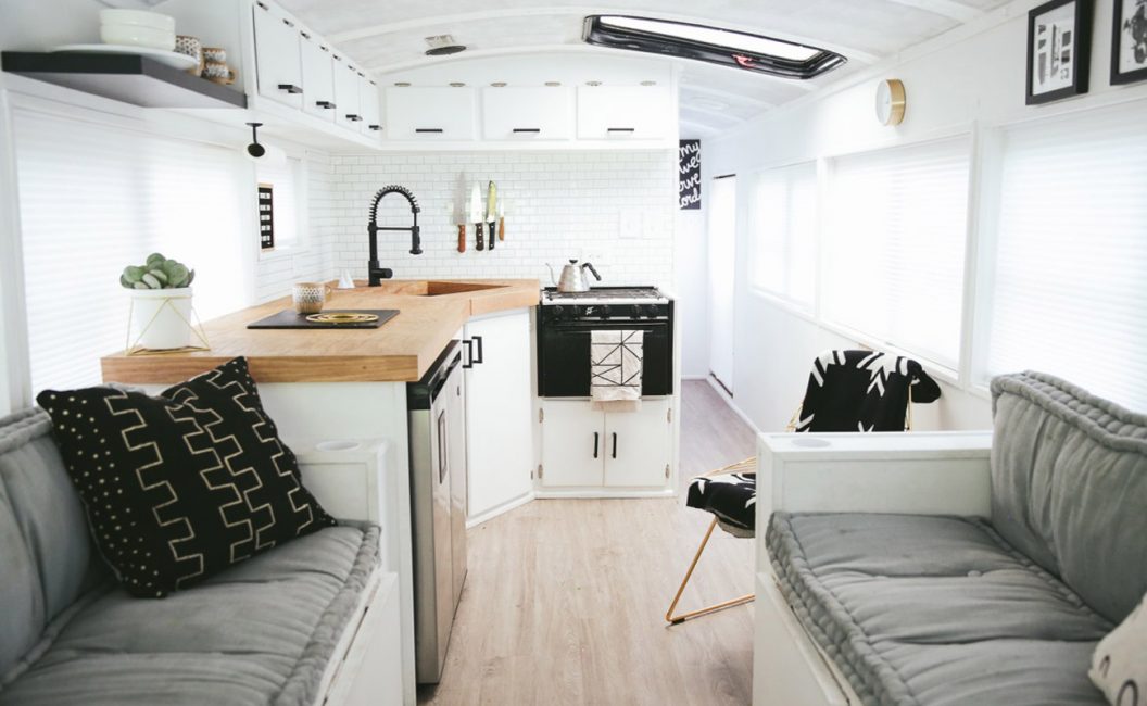 Downsize Detour: A School Bus Conversion - Cottage style dec
