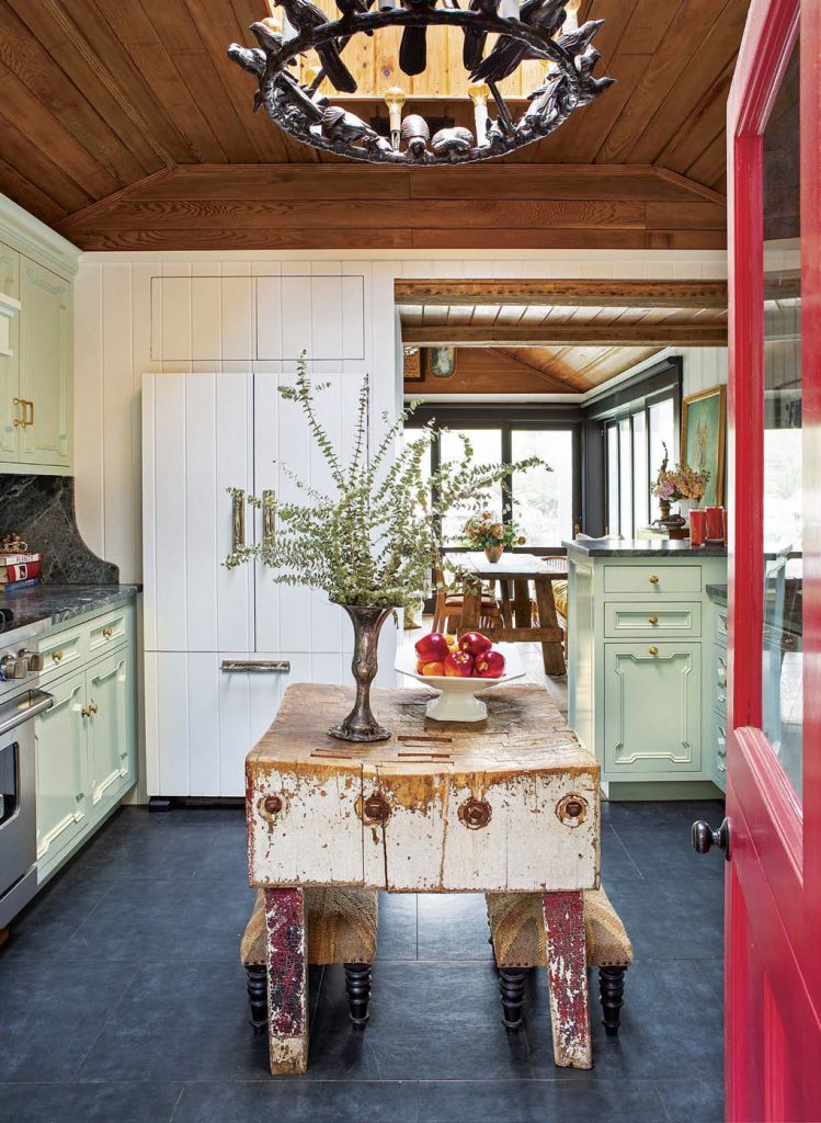 A Small Kitchen with a Unique History - Cottage style decora